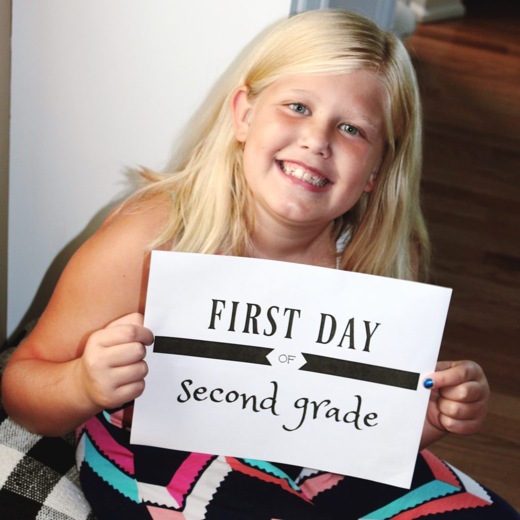 First Day of School Free Printable – Ellery Designs
